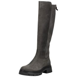 Stiefel Gabor "Gabor Stiefel Leder/Synthetik", Damen, Gr. 42, grau, schwarz, Leder, Synthetik, Schuhe Stiefel