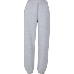 Jogginghose Urban Classics "Urban Classics Ladies Basic Essential Sweatpants", Damen, Gr. XS, US-Gr&ouml;&szlig;en, erdgrau, 70% Baumwolle, 30% Polyester, unifarben, normal, Hosen Jogginghose