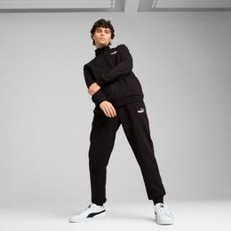 Trainingsanzug Puma "ESS SWEAT SUIT TR", Herren, Gr. S, schwarz (Puma schwarz), Sweatware, Obermaterial: 68% Baumwolle, 32% Polyester, unifarben, regular fit, Sportanz&uuml;ge Trainingsanzug, zweiteiliges Set, mit elastischem Bund und Kordelzug