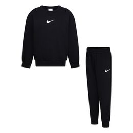 Jogginganzug Nike Sportswear, Jungen, Gr. 98 (3), schwarz, Sweatware, Obermaterial: 60% Baumwolle, 40% Polyester, unifarben, Sportanz&uuml;ge Jogginganzug, f&uuml;r Kinder, zweiteiliges Set, aus Baumwolle und Polyester