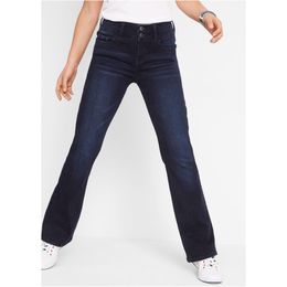bonprix Bootcut Jeans High Waist Shaping-Ultra-Soft, blau, Gr.48, Figurformende Stretch-Jeans im Bootcut, 71% Baumwolle