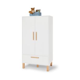 Tchibo - Kinderkleiderschrank &raquo;Leira&laquo; - 80x50x150,3cm - wei&szlig; - Holz / Stahl