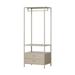 Tchibo - Woood offener Metall-Kleiderschrank &raquo;Ferris&laquo; - 70x54x185cm - braun - Stahl