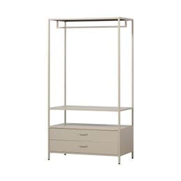 Tchibo - Woood offener Metall-Kleiderschrank &raquo;Ferris&laquo; - 100x54x185cm - braun - Stahl
