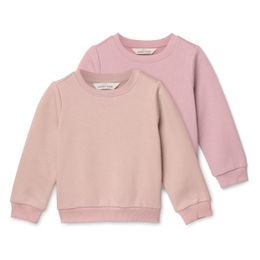 Tchibo - 2 Kinder-Sweatshirts mit angerauter Innenseite - M&auml;dchen - Gr. 122/128 - rosa
