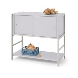 Tchibo - Kindersideboard &raquo;Grade&laquo; mit Schiebet&uuml;ren - 80,3x40x76,8cm - silber - Holz / Stahl