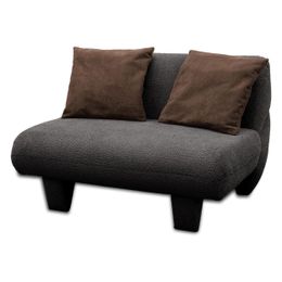 Domo Sofa &raquo;Alicante&raquo; - 117x76x95cm - anthrazit - Polyester / Holz / Vlies