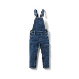 Tchibo - Kleinkind-Denim-Latzhose - Kinder - Gr. 110/116 - dunkelblau