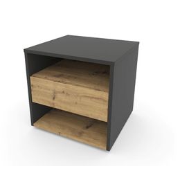 Roba Nachttisch &raquo;Marvin&laquo; - 45x41x44cm - braun - Holz / Acryl