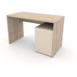 Roba Schreibtisch &raquo;Louisa&laquo; - 120x75x60cm - wei&szlig; - Holz / Acryl