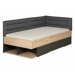 Roba Jugendbett &raquo;Marvin&laquo; - 208,7x99x85,1cm - braun - Holz / Acryl / Polyester