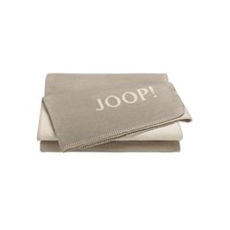 JOOP! Wohndecke JOOP "Wohndecken 1er Pack" Gr. 150, wei&szlig; (natur), B:150cm, Obermaterial: 58% Baumwolle CO. 35% Polyacryl PAN. 7% Polyester PES., Wohndecken, Wohndecke