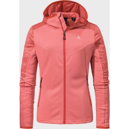Sch&ouml;ffel Fleecejacke SCH&Ouml;FFEL "Fleece Hoody Svardalen L", Damen, Gr. 44, rosa (3245, rosa), Oberstoff Rumpf unten: 100% Polyester Oberstoff Rumpf oben: 100% Polyester, regular fit, hoch geschlossener Ausschnitt, Jacken Fleecejacke