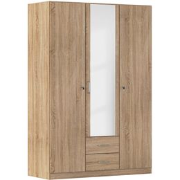 Kleiderschrank Rauch "Schrank Garderobe Garderobenschrank Putzschrank W&auml;scheschrank BERGHEIM", braun (eiche sonoma), B:136cm H:197cm T:54cm, Holzwerkstoff, Schr&auml;nke, Kleiderschrank, 2 Au&szlig;enschubladen, T&uuml;r/en abschlie&szlig;bar je 2 Schl&uuml;ssel MADE IN GERMANY