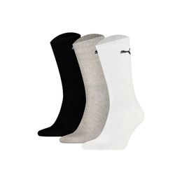 Kurzsocken Puma "Socken 3er Pack", Damen, Gr. 39-42, bunt (schwarz, wei&szlig;, grau), Obermaterial: 74% Baumwolle CO. 21% Polyester PES. 3% Polyamid PA. 2% Elasthan EL., Socken Kurzsocken