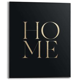 Poster Reinders "Home", schwarz (farbe bild(er): schwarz), B:40cm H:50cm T:1,6cm, MDF, Bilder, Poster