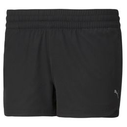 Trainingsshorts Puma "PERFORMANCE WOVEN 3" SHORT W", Damen, Gr. XL, N-Gr, schwarz (Puma schwarz), Twill, Obermaterial: 100% Polyester, unifarben, regular fit kniefrei, Hosen Trainingsshorts