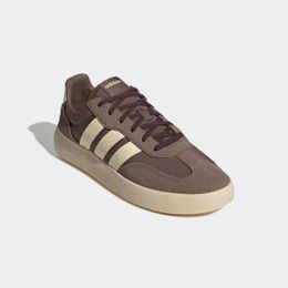 Sneaker adidas Sportswear "BARREDA DECODE", Herren, Gr. 40, earth strata, warm vanilla, shadow braun, Leder, Textil, Schuhe Sneaker, inspiriert vom Design des adidas handball spezial, Topseller