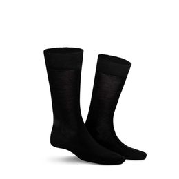 Socken Kunert "Socke Wool Care", Herren, Gr. 39-42, schwarz (schwarz 0070), Obermaterial: 98% Schurwolle WV. 2% Elasthan EL., Socken Socken