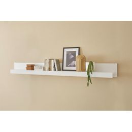 Wandboard Home Affaire "Chester, modernes, zeitloses Wandregal, Wandhalter mit Stauraum", wei&szlig;, B:217cm H:22cm T:18cm, FSC-zertifizierter Holzwerkstoff, Regale, Wandboard, vielseitig einsetzbares H&auml;ngeregel, 217 cm breit, Wei&szlig; Matt