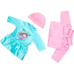 Puppenkleidung BAYER "Kleid/Jacke blau 46 cm", blau (blau, rosa), Puppenkleidung, Baby, Puppenkleidung