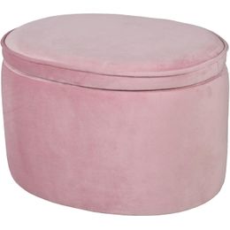 Kinderhocker Roba "Lil Sofa", rosa (rosa, maive), Hocker, Kinder, B/H/T: 42cm x 27cm x 33cm, Samt, Kinderhocker, mit Stauraum, B:42cm H:27cm T:33cm
