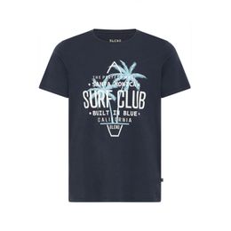 T-Shirt Blend "T-Shirt BHCalifo", Herren, Gr. L, blau (schwarz navy blau), Obermaterial: 100% Baumwolle CO., Shirts T-Shirt