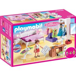 Konstruktions-Spielset Playmobil "Schlafzimmer mit N&auml;hecke (70208), Dollhouse", bunt, Spielbausteine, Kinder, Kunststoff, Konstruktions-Spielset, Made in Germany, Topseller