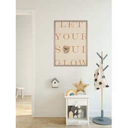 Wandbild Komar "Disney Lilo and Stitch Soul Glow", beige (farbe bild(er): beige), Disney, 1 Stk., Vlies, Bilder, Wandbild, 40 x 50 cm (Breite x H&ouml;he) - Kinderzimmer, Dekoration
