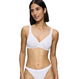 B&uuml;gelloser BH Triumph "Eileen N", Damen, Gr. 85, Cup B, wei&szlig;, Jersey, Obermaterial: 82% Baumwolle, 18% Elasthan, Basic, BHs B&uuml;gelloser BH, mit nahtlos vorgeformten Cups