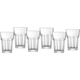 Ritzenhoff & Breker Gl&auml;ser-Set RITZENHOFF & BREKER "Riad", transparent, H:13cm &Oslash;:9cm, Glas, Trinkgef&auml;&szlig;e, Gl&auml;ser-Set, Facetten-Optik, 6-teilig