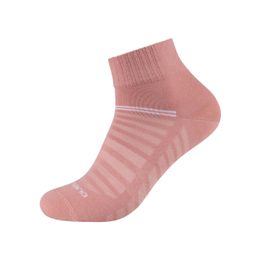 Sneakersocken Camano "mesh ventilation", Damen, Gr. 39-42, almond blossom, Baumwollmischung, gestreift, normal, Socken Sneakersocken, Mesh-Bel&uuml;ftung: Optimales Fu&szlig;klima bei jeder Aktivit&auml;t