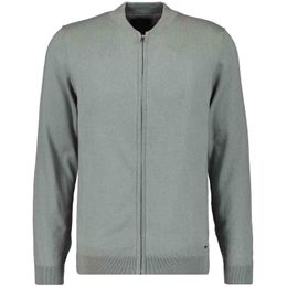 Strickfleecejacke Ragman, Herren, Gr. S4648, grau (steingrau, 342), 95% Baumwolle 5% Kaschmir, Jacken Strickfleecejacke