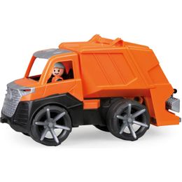 Spielzeug-M&uuml;llwagen LENA "TRUXX&sup2;", orange, Spielzeugfahrzeuge, KinderB:14,5cm H:18cm T:33cm, Kunststoff, Spielzeug-M&uuml;llwagen, inklusive Spielfigur, Made in Europe, B:14,5cm H:18cm T:33cm