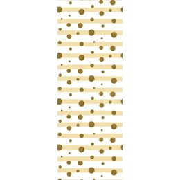 Vinyltapete queence "Andy", gold, B:0,9m L:2,5m, Vinyl, Tapeten, Vinyltapete, 90x250cm, selbstklebend, kinderleichte Anbringung,, Sticker