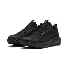Laufschuh Puma "SKYROCKET LITE TRAIL", Damen, Gr. 44, schwarz (Puma schwarz, cool schwarz gray), Textil, Schuhe Laufschuh