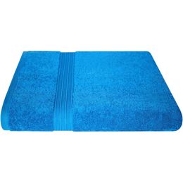 Badetuch Dyckhoff "Siena", azur, B:100cm L:150cm, Walkfrottier, Obermaterial: 100% Baumwolle, Handt&uuml;cher, Badetuch, in tollen Unifarben