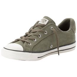 Sneaker Converse "CHUCK TAYLOR ALL STAR DAINTY SUEDE", Herren, Gr. 42, utility, egret, utility, Leder, Schuhe Sneaker, Topseller