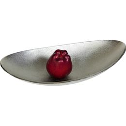 Dekoschale Home Affaire "Julia", silber (silberfarben), Aluminium, Dekoschalen, Dekoschale, aus Aluminium, oval