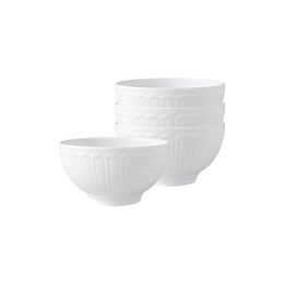 Villeroy & Boch Schale VILLEROY & BOCH "Bols Cellini 750 ml 4er Set wei&szlig;", wei&szlig;, Sch&uuml;sseln, Schale