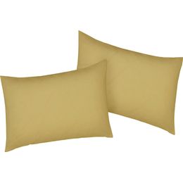 Kissenbezug bellana "Mako-Jersey-Exclusiv", beige (weizen), B:60cm L:40cm, Baumwolle, Obermaterial: 100% Baumwolle, Kissenbez&uuml;ge, Kissenbezug, aus reiner Baumwolle