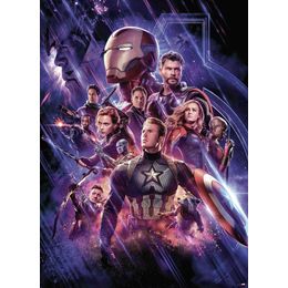 Fototapete Komar "Avengers-Endgame-Movie-Poster - Gr&ouml;&szlig;e 184 x 254 cm", bunt, B:184m H:254m L:254m, Papier, Tapeten, Fototapete, Kinderzimmer