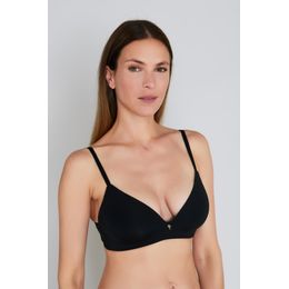 JOOP! B&uuml;gelloser BH JOOP "Sensation", Damen, Gr. 80, Cup E, schwarz, Obermaterial: 58% Polyamid, 32% Polyester, 10% Elasthan, unifarben, comfort fit, BHs B&uuml;gelloser BH, mit edlem Metall-Logo am Mittelsteg