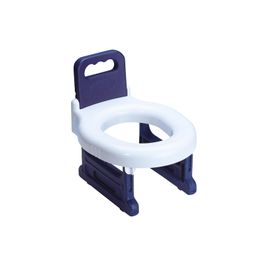 Kinder-WC-Sitz ADOB "Baby-Toilet-Seat", blau (blau, wei&szlig;), B:32cm L:26cm, Kunststoff, WC-Sitze, Kinder-WC-Sitz