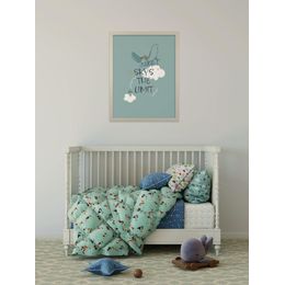 Wandbild Komar "Disney Dumbo Sky`s the Limit", blau (farbe bild(er): blau), Disney, 1 Stk., Vlies, Bilder, Wandbild, 40 x 50 cm (Breite x H&ouml;he) - Kinderzimmer, Dekoration