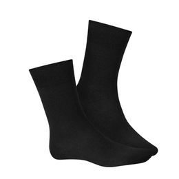 Socken Hudson "Socke Relax Exquisit", Herren, Gr. 43-44, schwarz (schwarz 0005), Obermaterial: 97% Baumwolle CO. 3% Elasthan EL., Socken Socken