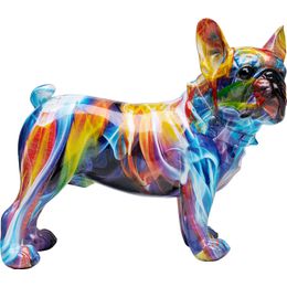 Dekofigur KARE DESIGN "Deko Figur Frenchie Bunt 24cm", bunt (mehrfarbig), B:24cm H:21,5cm T:11,5cm, Polyresin, Dekofiguren, Dekofigur