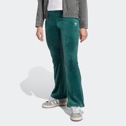 Sporthose adidas originals "VELOUR PANTS", Damen, Gr. 158, N-Gr, aurora ivy, wei&szlig;,, Obermaterial: 94% Polyester, 6% Elasthan, Hosen Sporthose, sportlicher Stil, f&uuml;r Kinder, aus Polyester und Elasthan
