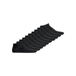 Jack & Jones Sneakersocken JACK & JONES "Socken JACDONGO SOCKS 5 PACK 10er Pack", Herren, Gr. 40-46, schwarz, Obermaterial: 72% Baumwolle CO. 26% Polyester PES. 2% Elasthan EL., Socken Sneakersocken