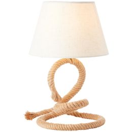 Brilliant Tischleuchte "Sailor", beige (natur, wei&szlig;), 1, &Oslash; 25cm H: 40cm, 1 Stk., Leuchten, Tischlampe natur/wei&szlig;, Tischleuchte